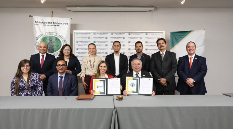 Suscribe Colegio De Abogados De Nuevo León Convenio Con La Cotai