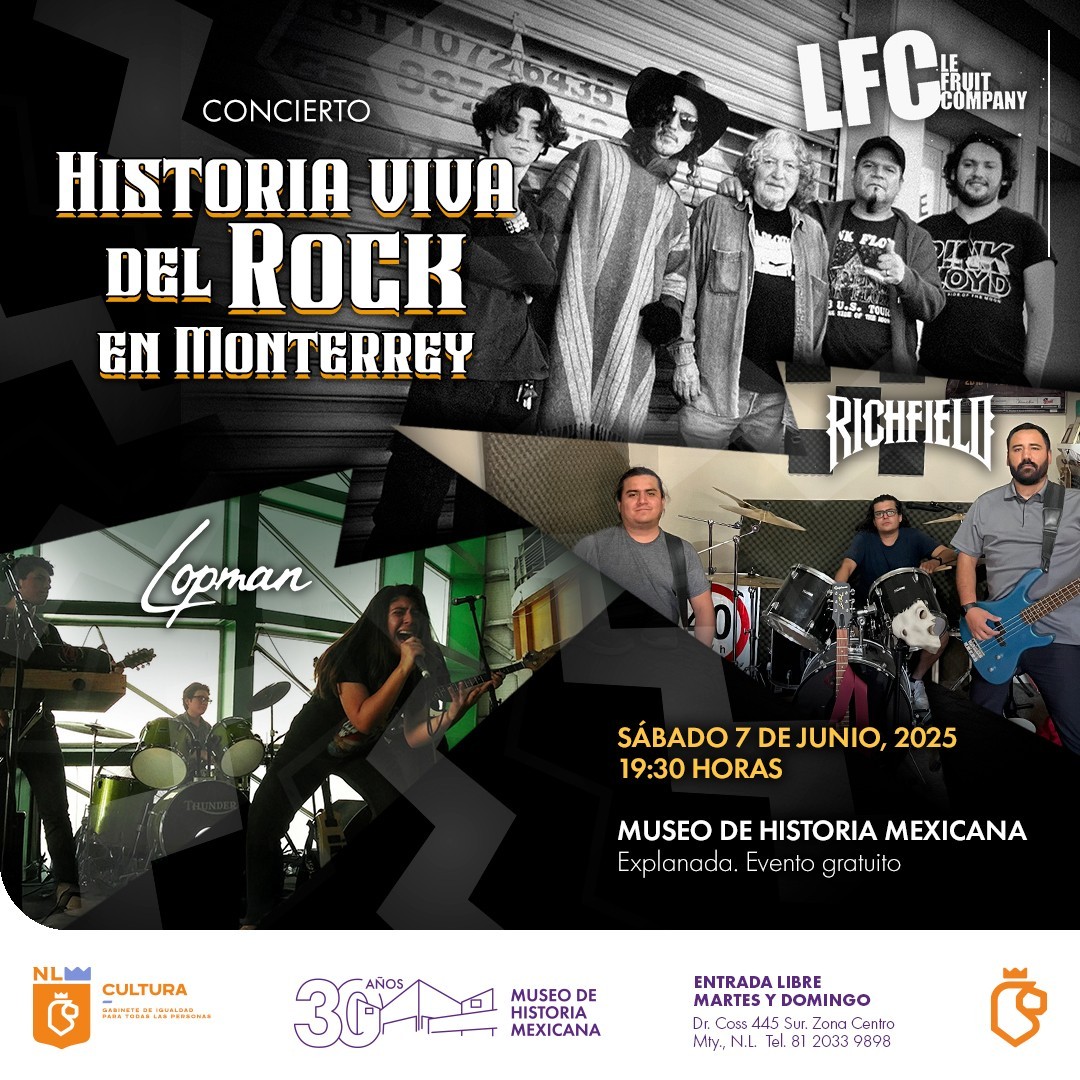 Sonará la Historia viva del rock en Monterrey – Contraportada